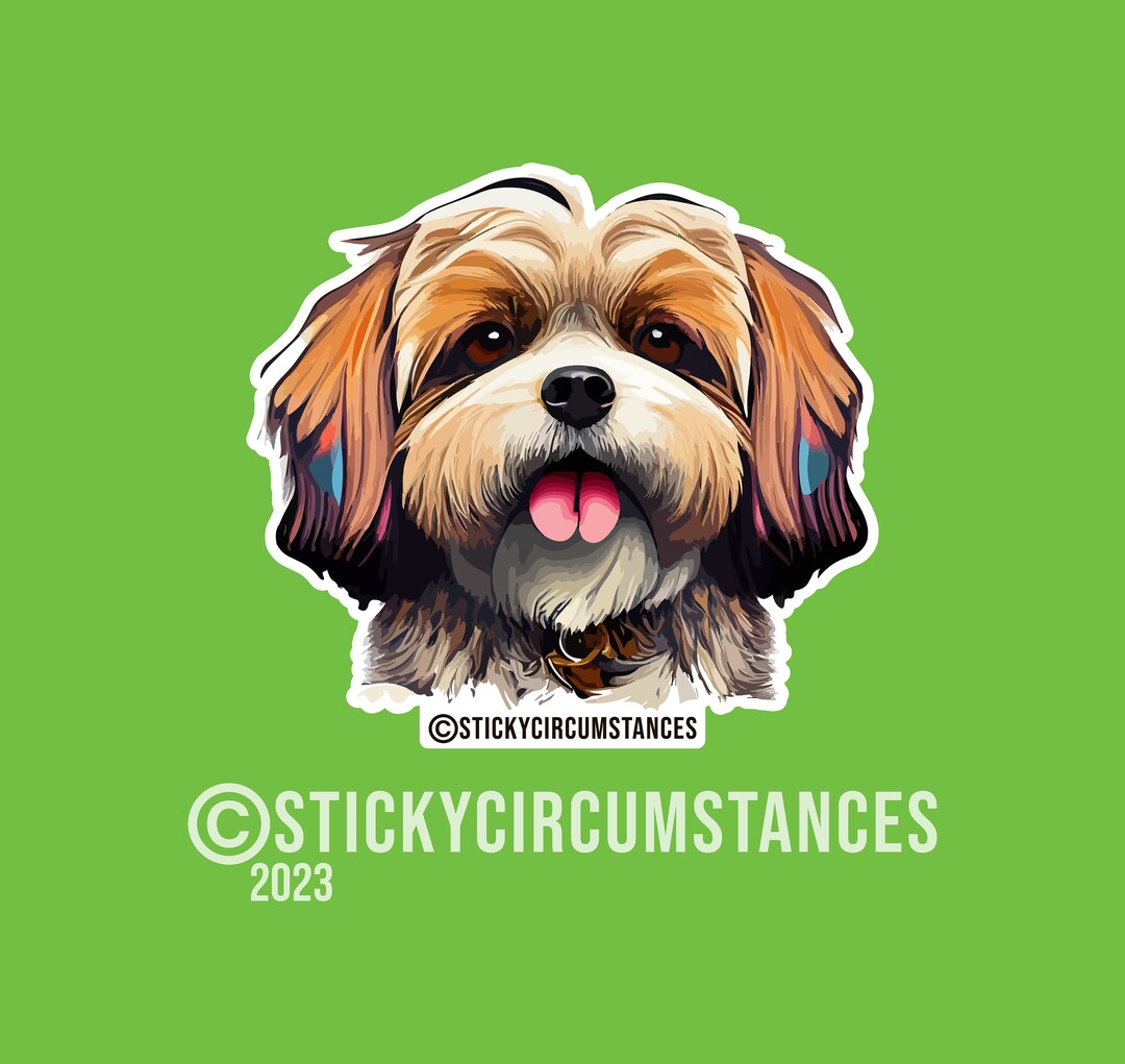 Lhasa Apso Sticker - Etsy