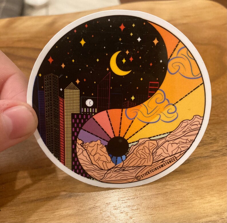 Yin-yang Sticker - Etsy