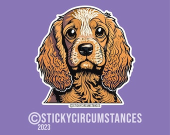 Cute American Cocker Spaniel Sticker Kawaii American Cocker Spaniel ...