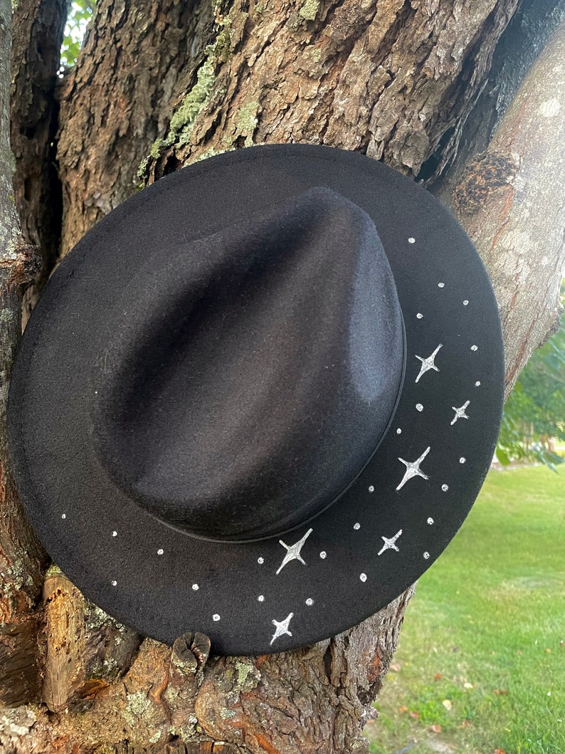 Star Design Wide Brim Hat - Etsy