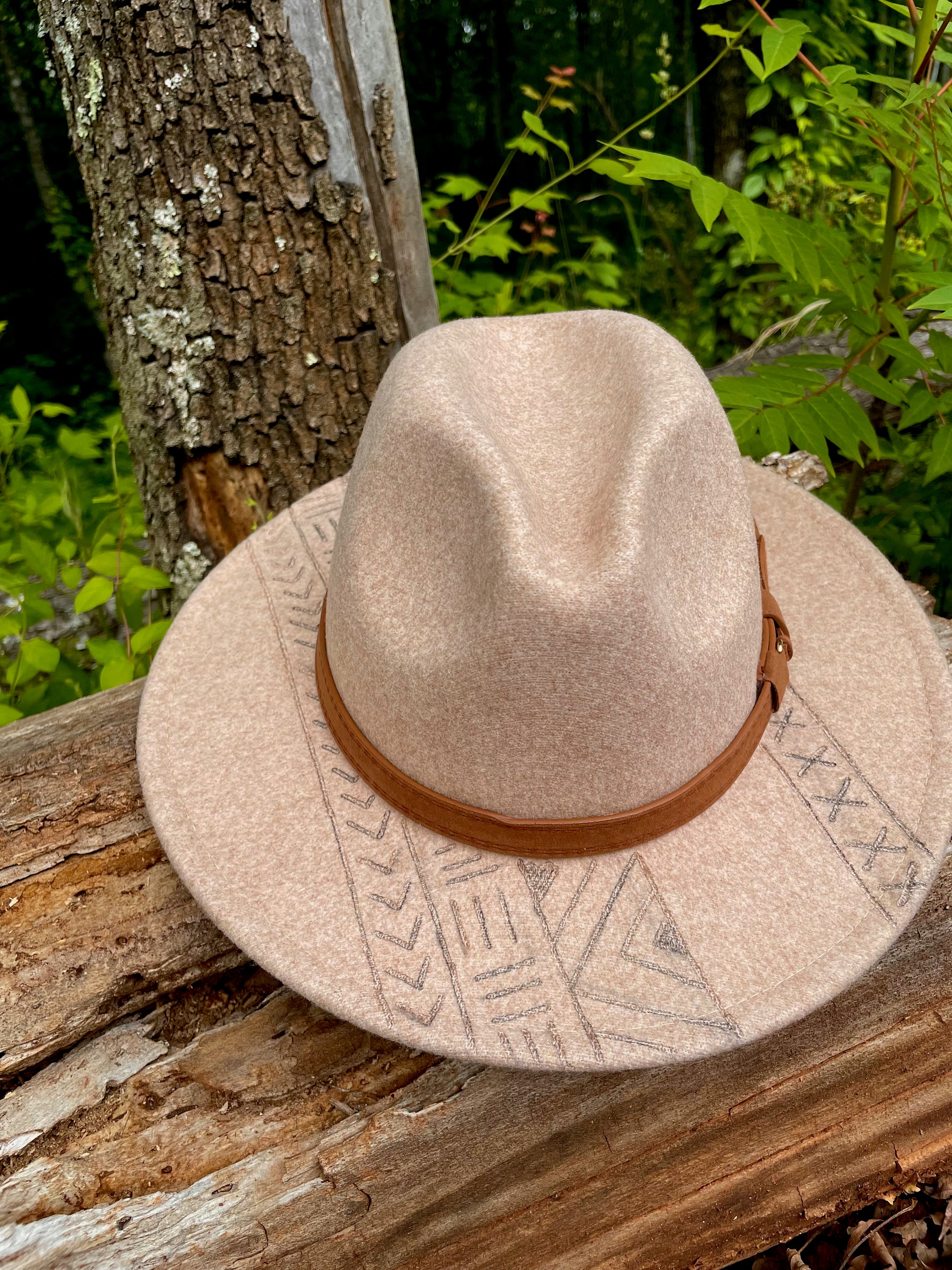 Aztec Design Wide Brim Hat - Etsy