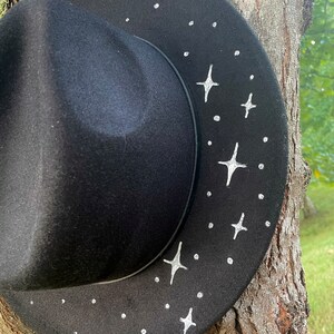 Star Design Wide Brim Hat - Etsy
