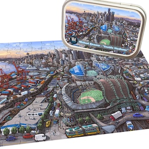 Seattle Stadiums Tiny Tin 150 Piece Puzzle - 5" X 7" - Etsy
