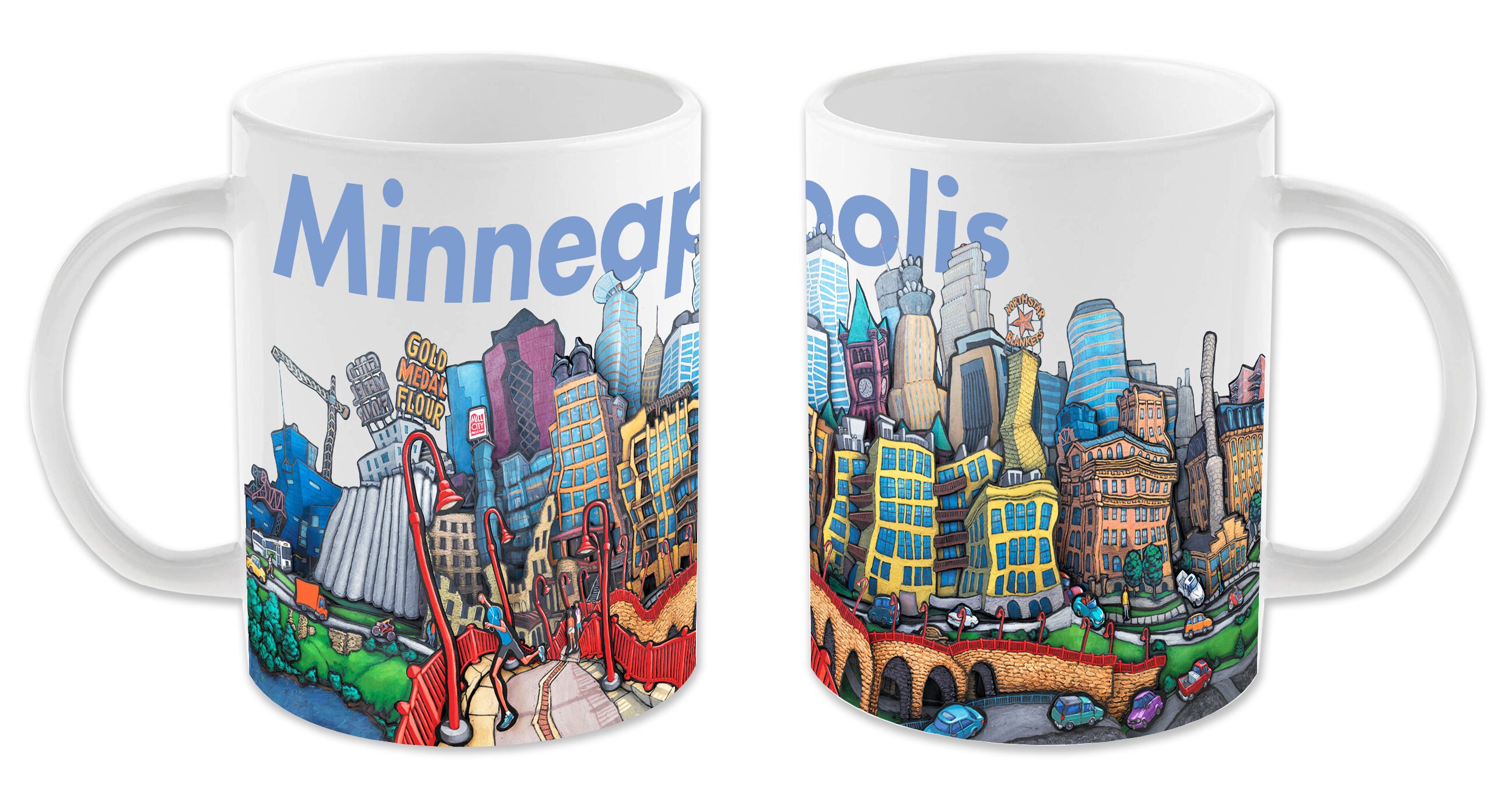 Downtown Minneapolis Skyline Mug - Etsy