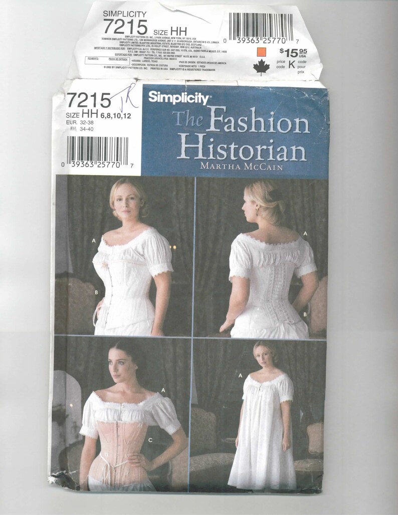 Simplicity 7215, Vintage Sewing Pattern, Misses’ Size 6,8,10, the ...