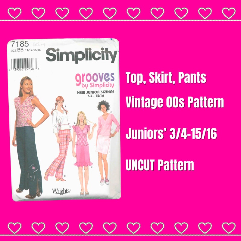 Y2k Sewing Pattern - Etsy