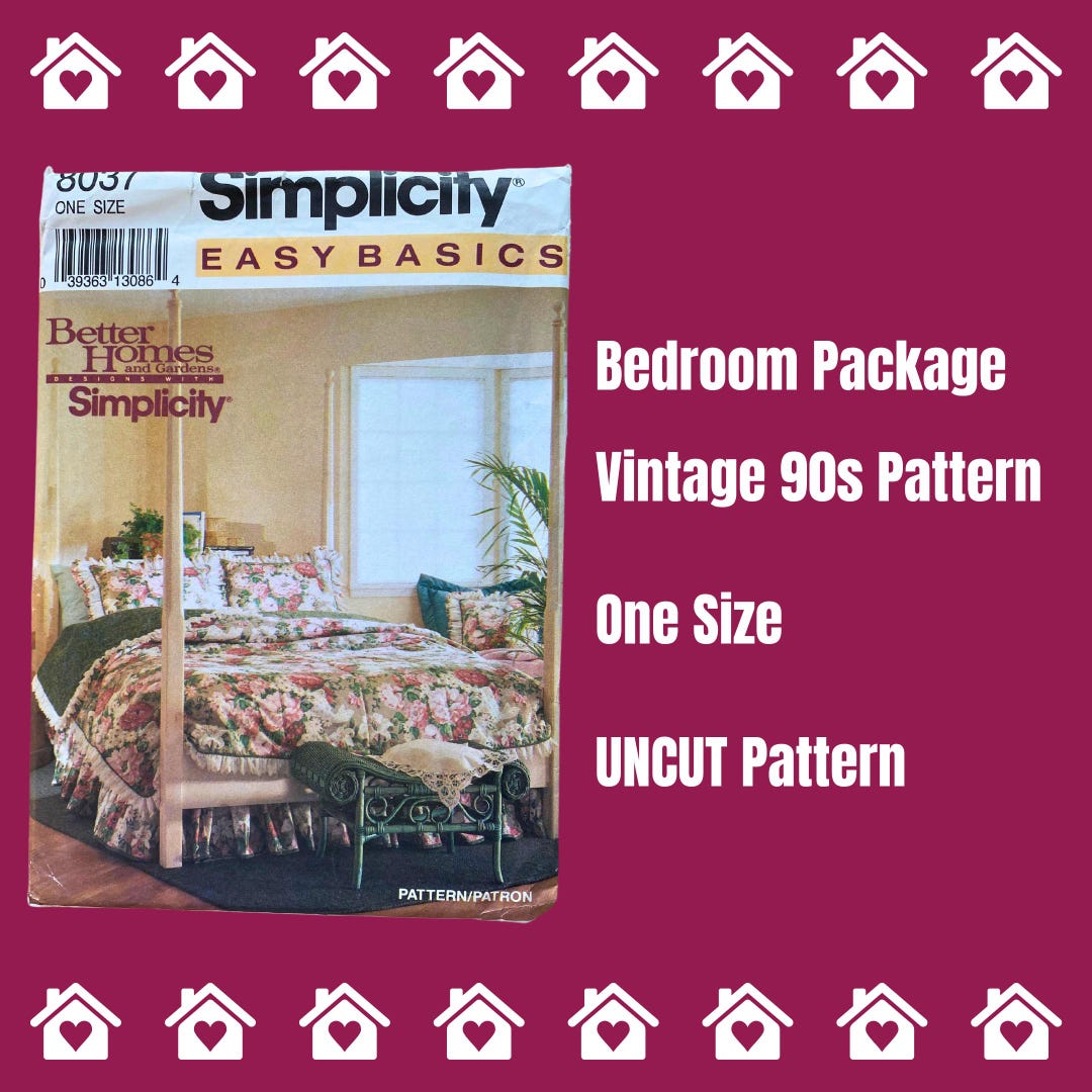 Simplicity 8037, Vintage Sewing Pattern, Better Homes and Garden, Easy ...