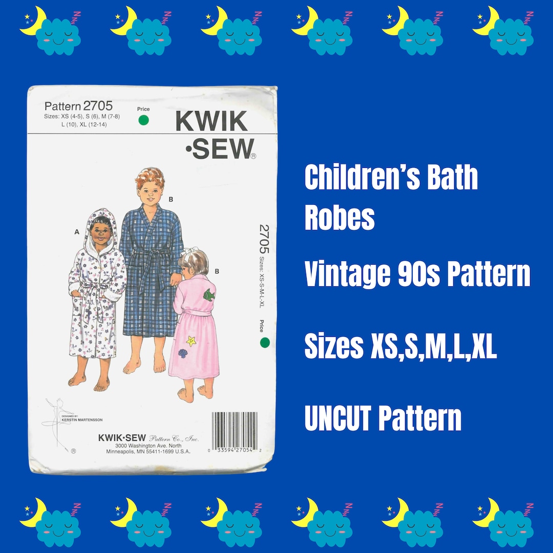 Kwik Sew, 2705 90s Sewing Pattern, Children’s Sizes XS-XL, Children’s ...