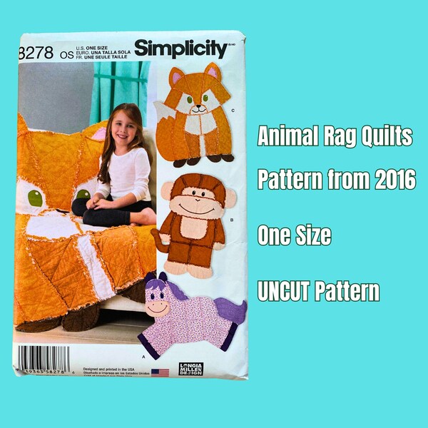 Animal Rag Quilt - Etsy
