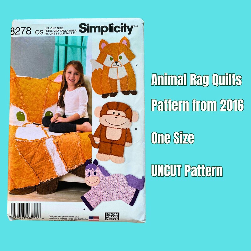 Animal Rag Quilt - Etsy