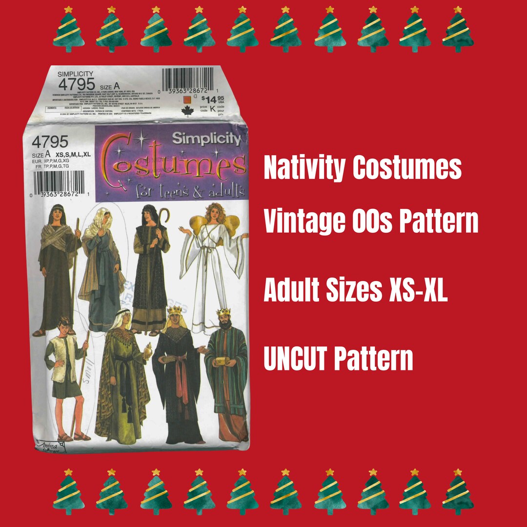 Simplicity 4795, Vintage Sewing Pattern, Adult Sizes XS,S,M,L,XL ...