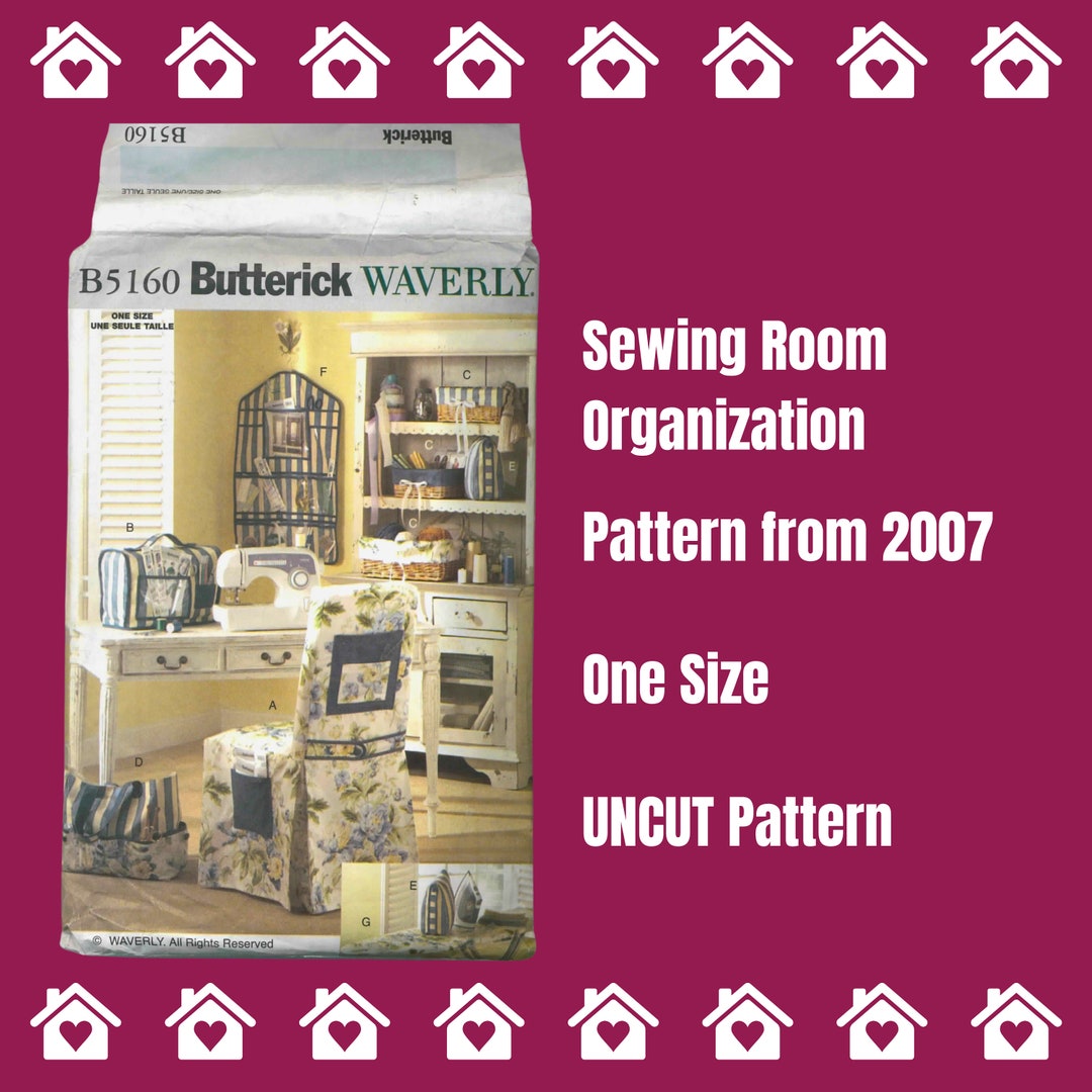 Butterick B5160 Sewing Pattern,chair,sewing Machine & Ironing Board ...