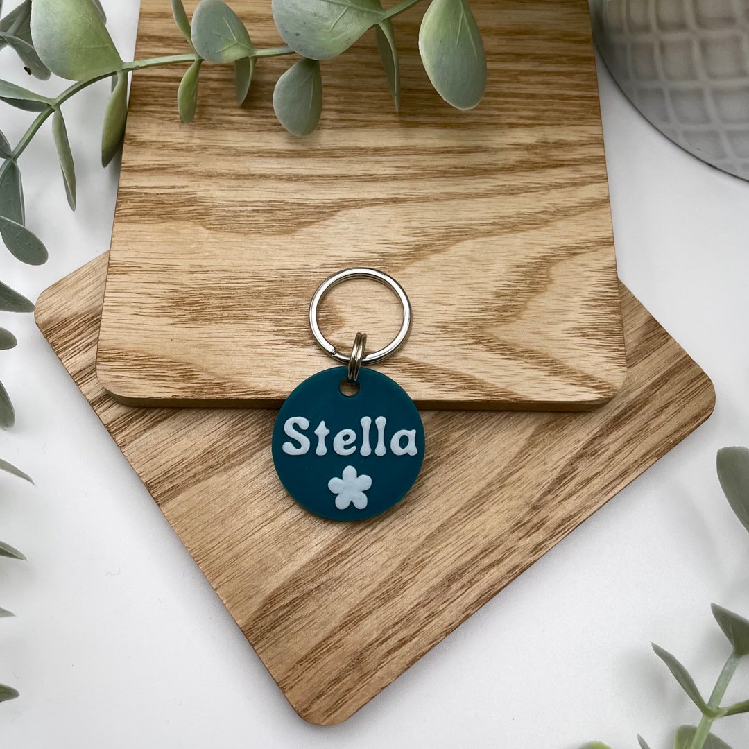 Coin Personalised 3D Printed Dog Tag, Customisable, Sustainable - Etsy