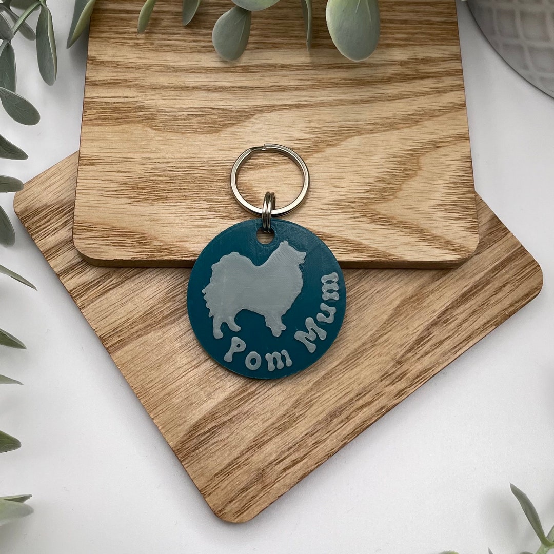 Dog Breed Pet Tag Personalised 3D Printed Dog Tag, Customisable ...
