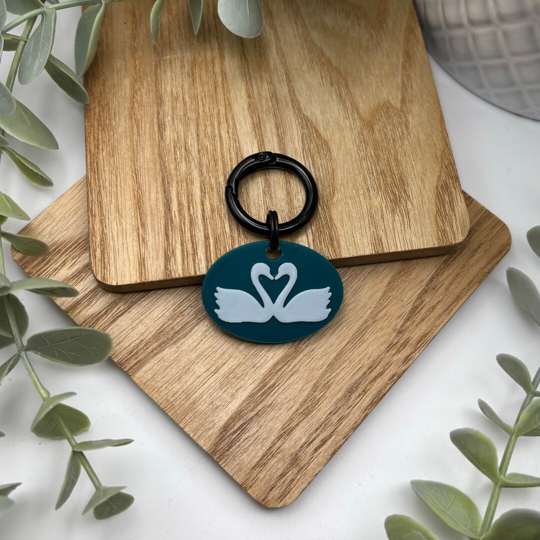 Swan Tag - the Weenie Wardrobe Collab, Dog Tag, Custom, Sustainable ...