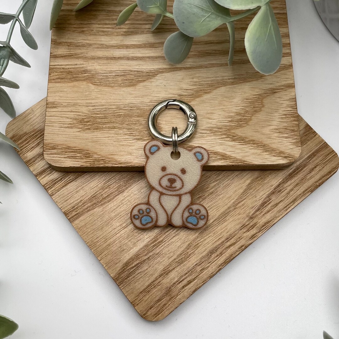Teddy Bear Personalised 3D Printed Dog Tag, Custom, Sustainable ...
