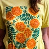 Poppy Flower Crop Top, Screen Printed, Hand Printed, Wildflowers - Etsy