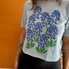 Poppy Flower Crop Top, Screen Printed, Hand Printed, Wildflowers - Etsy