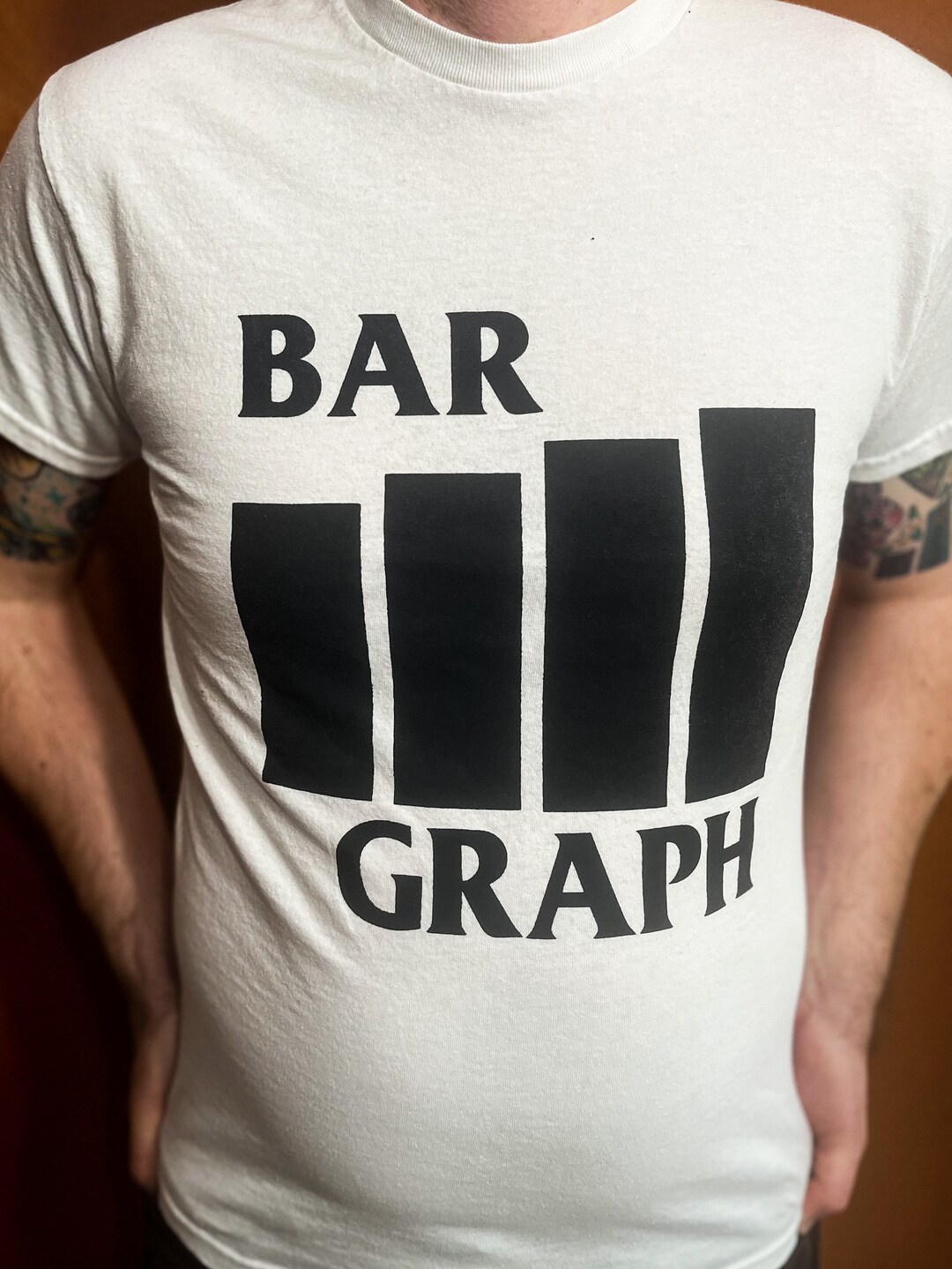 Bar Graph Data T-shirt Screen Printed Hand Printed - Etsy