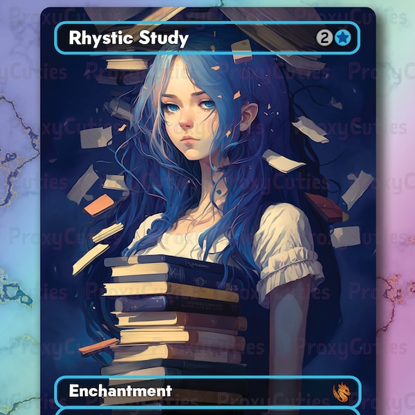 Rhystic Study Proxy - Etsy
