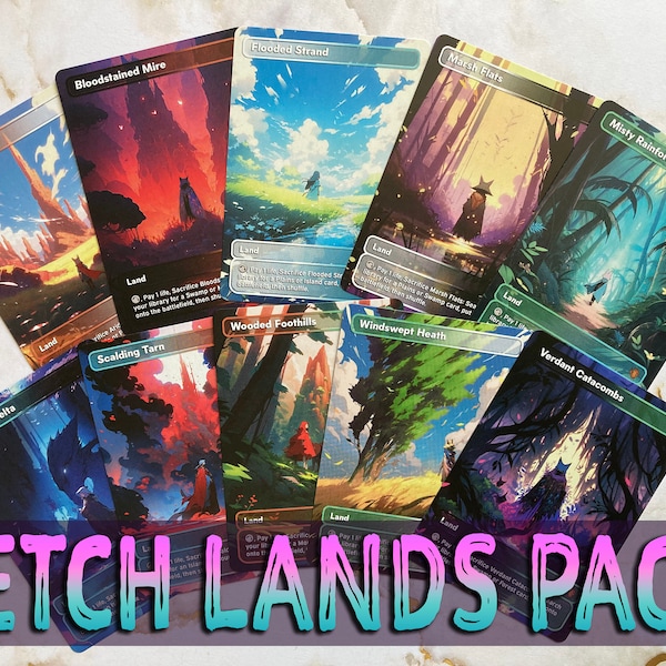 Mtg Proxy Fetch Lands - Etsy