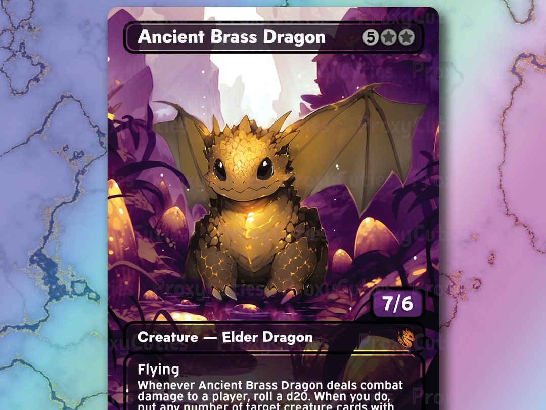 Ancient Brass Dragon Proxy Card - Etsy