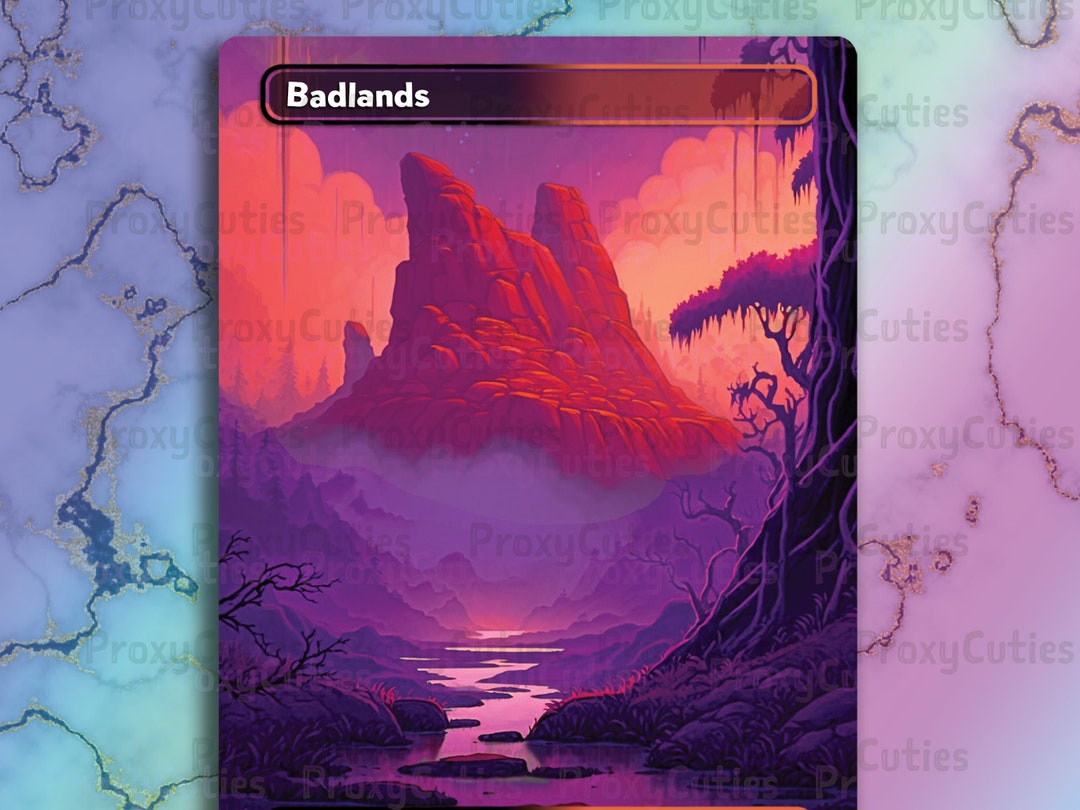 Badlands Dual Land Proxy Card - Etsy