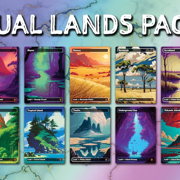 Mtg Proxy Dual Lands - Etsy