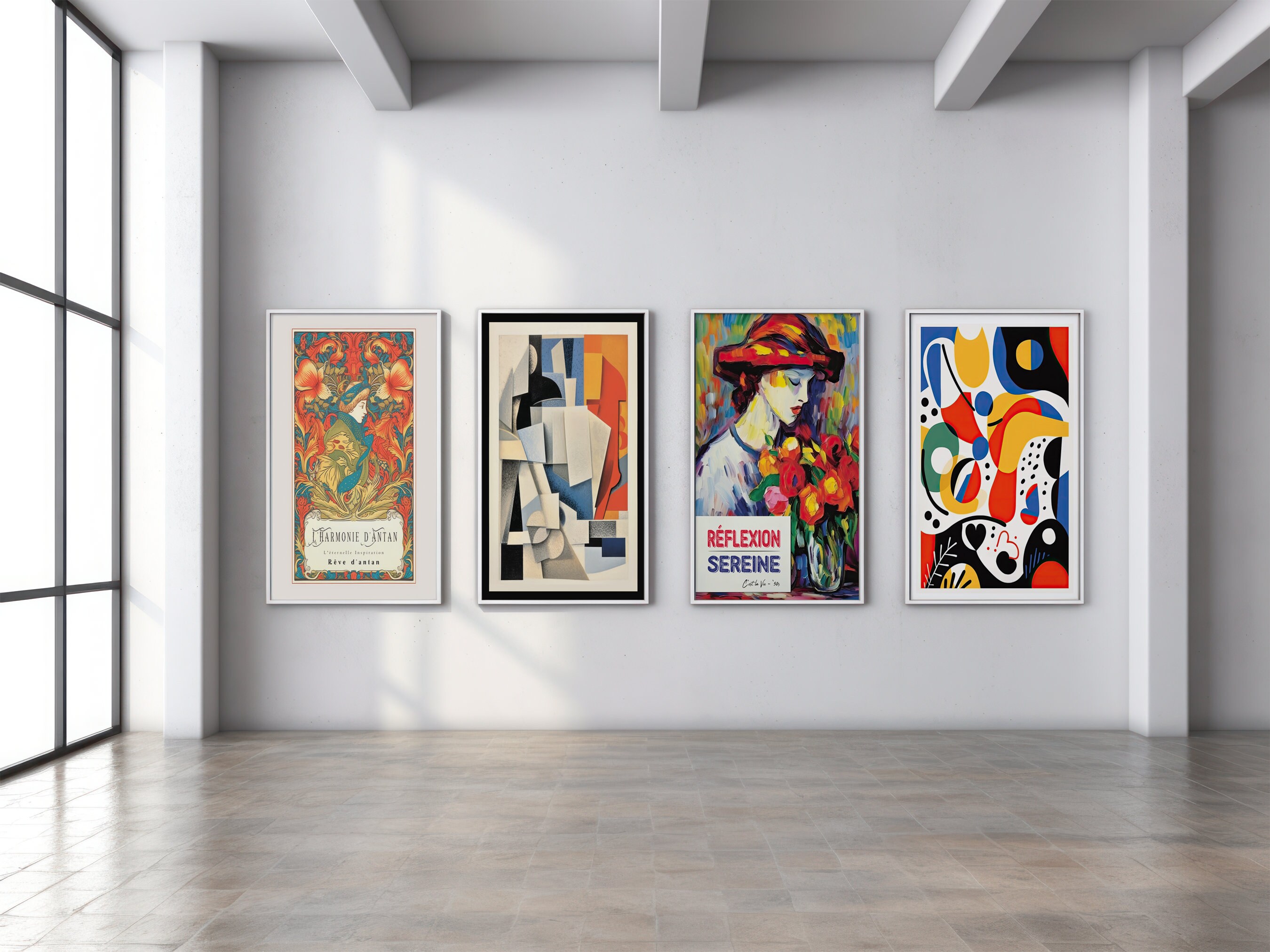 ECLECTIC Digital Prints Gallery Wall Travel Art: Retro-vintage ...