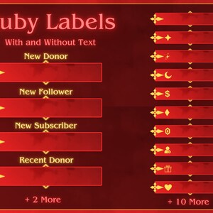 Radiant Ruby Stream Overlay Bundle for Twitch | Cute Twitch Pack | OBS ...