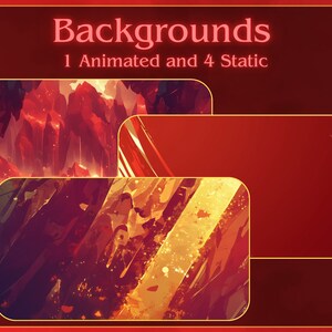 Radiant Ruby Stream Overlay Bundle for Twitch | Cute Twitch Pack | OBS ...