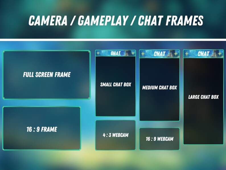 Fairy Forest Stream Overlay Package for Twitch | Cute Twitch Pack | OBS ...
