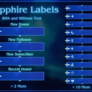 Azure Sapphire Stream Overlay Bundle for Twitch | Cute Twitch Pack | OBS | Vtuber Pack | Cozy ...