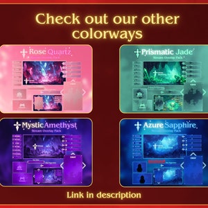 Radiant Ruby Stream Overlay Bundle for Twitch | Cute Twitch Pack | OBS ...