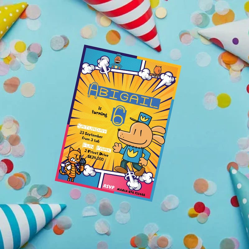 Dogman Invitations - Etsy