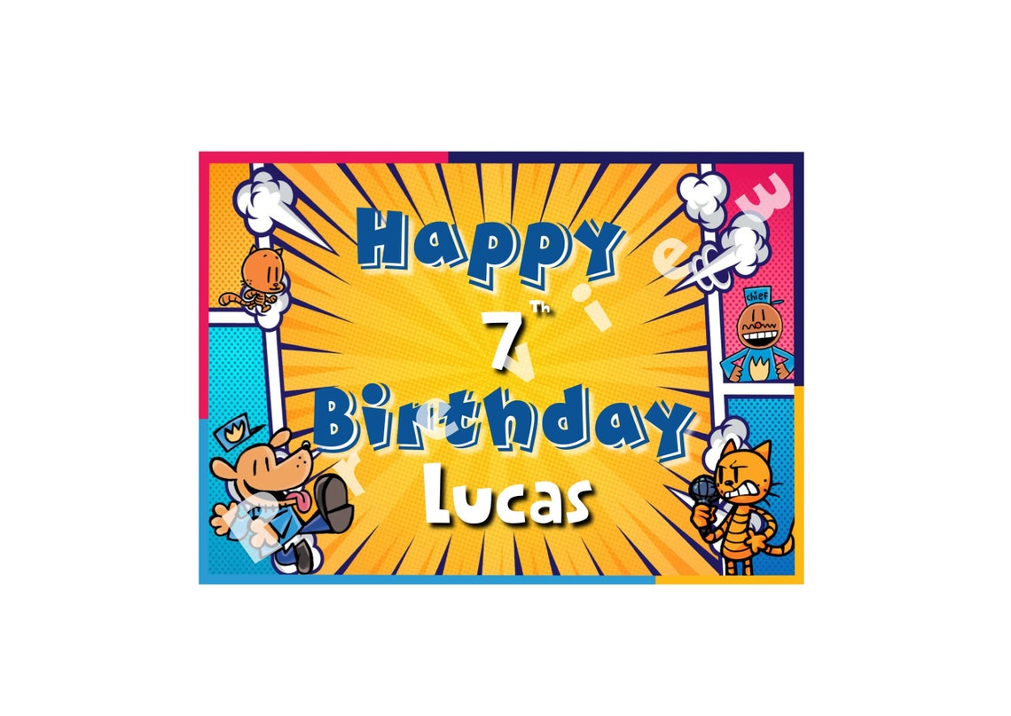 Dog Man Cake Topper - Etsy