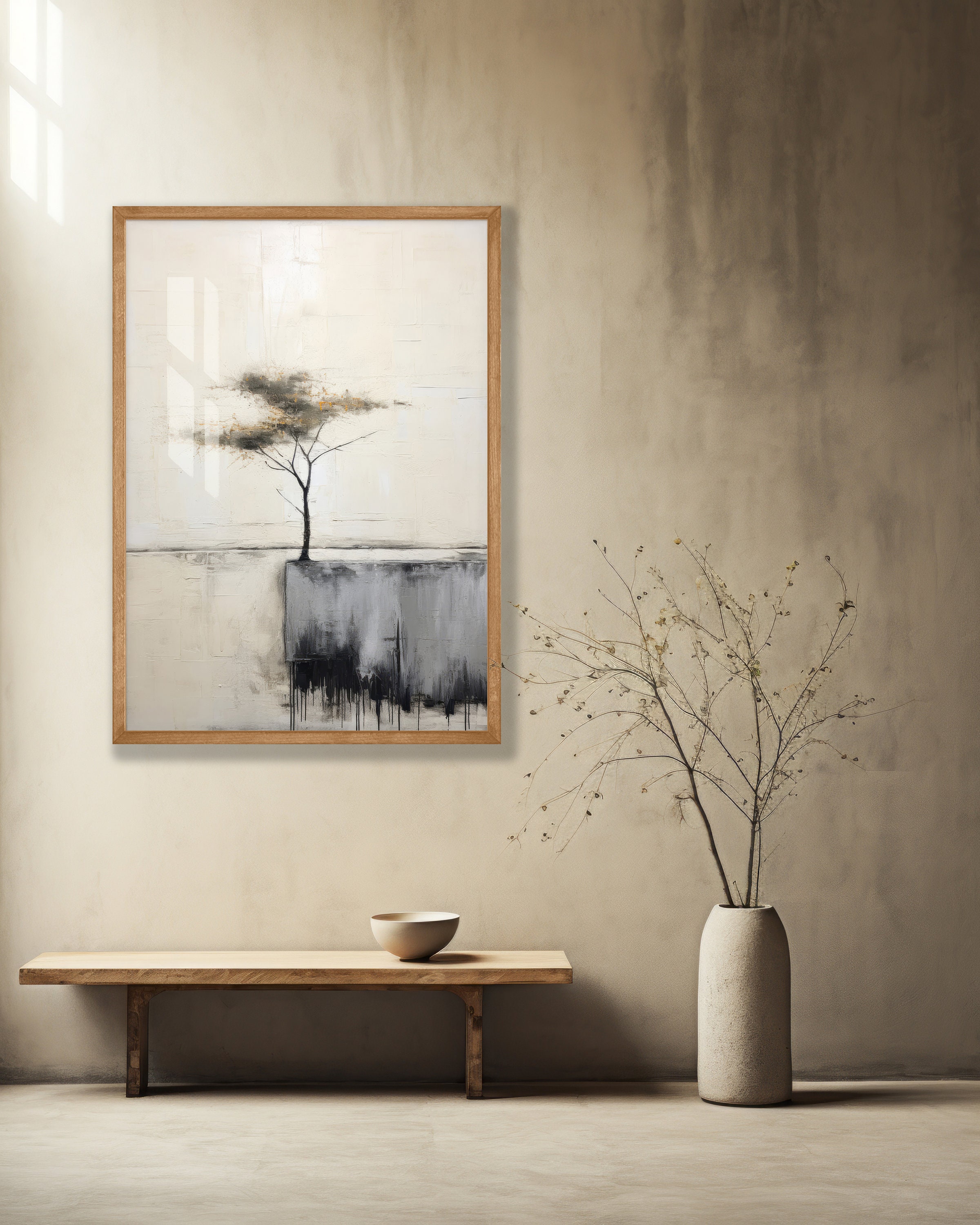 Wabi Sabi Wall Art Gallery SET von 8 Wabi Sabi Abstrakte Kunstdrucke Japandi Wand Kunst ...