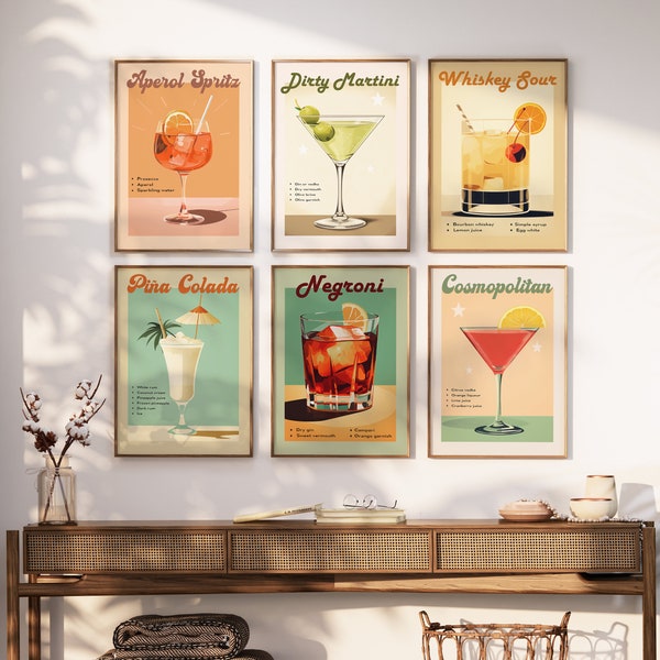 Cocktail Print - Etsy