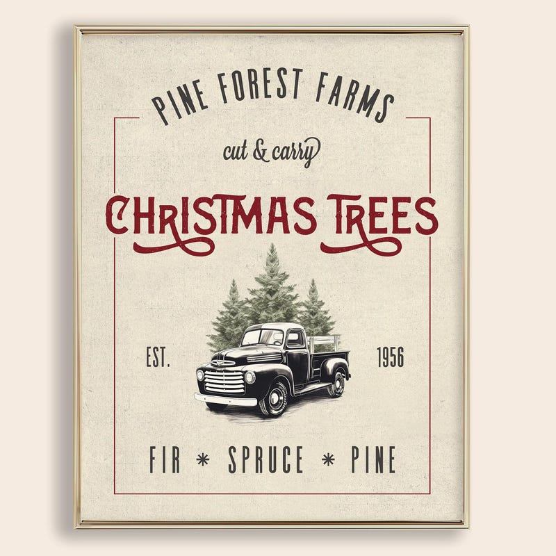 Tree Farm Sign - Etsy