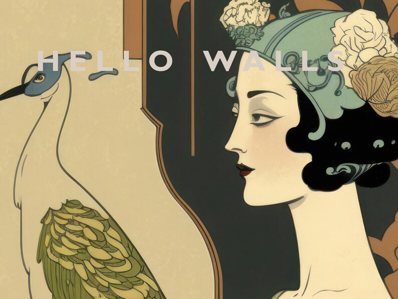 1920s Art Deco Wall Art SET of 3 Art Nouveau Prints Gallery Wall Prints ...