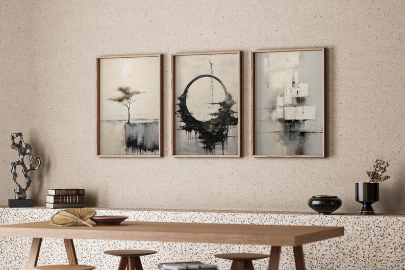Japandi Wall Art SET of 30 Wabi Sabi Wall Art Prints Abstract Wall Art ...