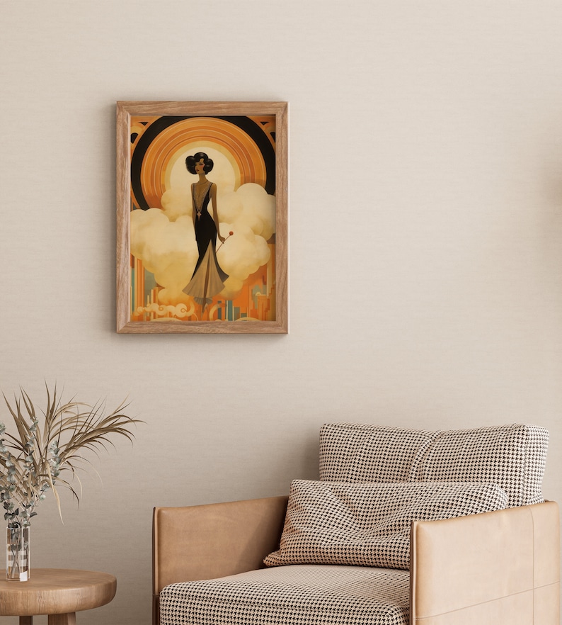 Art Deco Wall Art Print 1920s Wall Art Deco Jazz Age Wall Art Flapper ...
