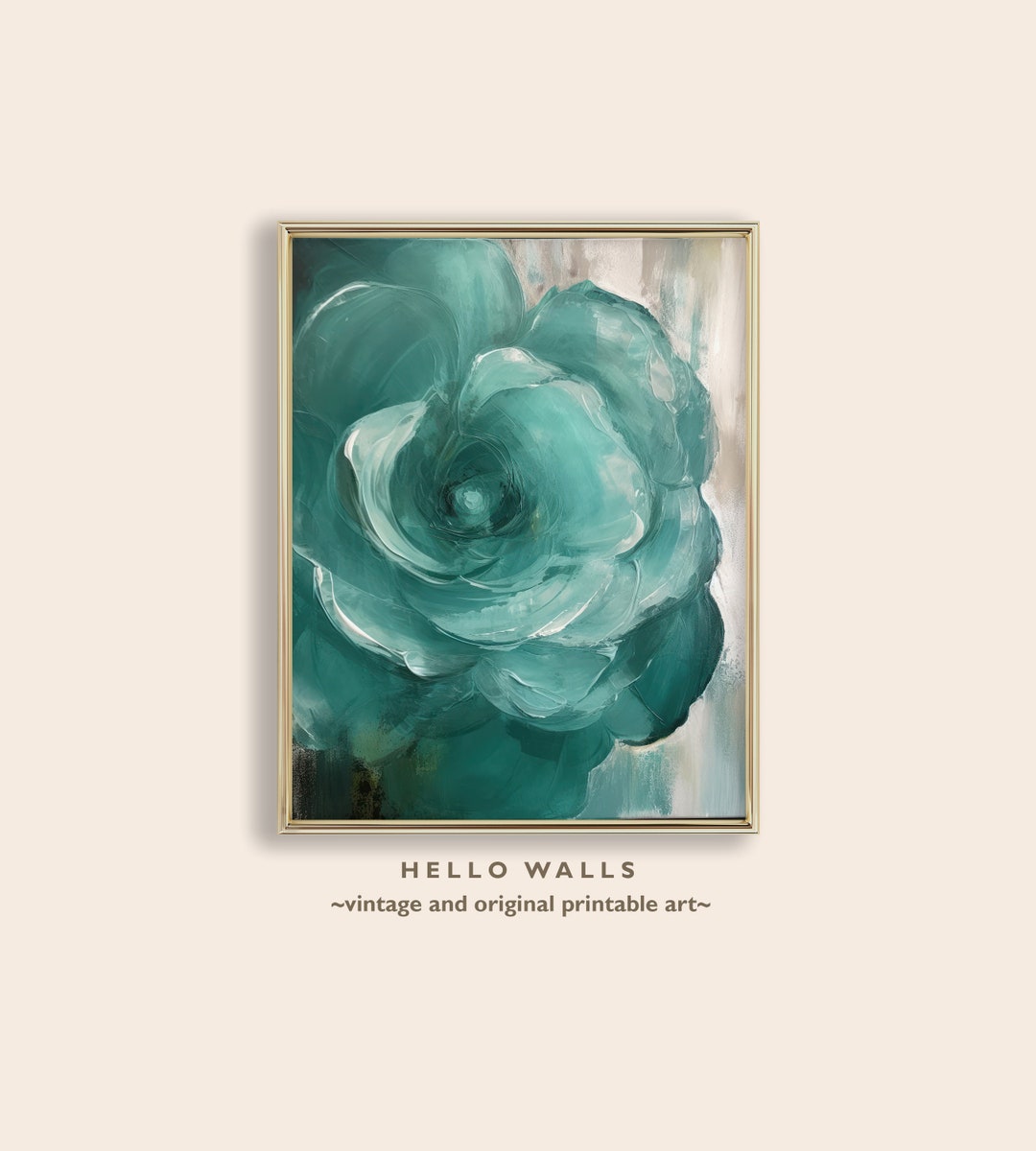 PRINTABLE Floral Art Abstract Flower Original Painting Abstract Wall ...