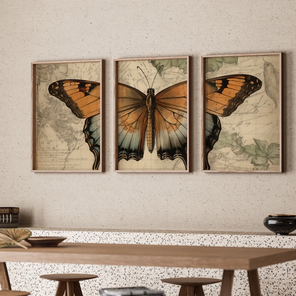 Triptych Animal Art - Etsy