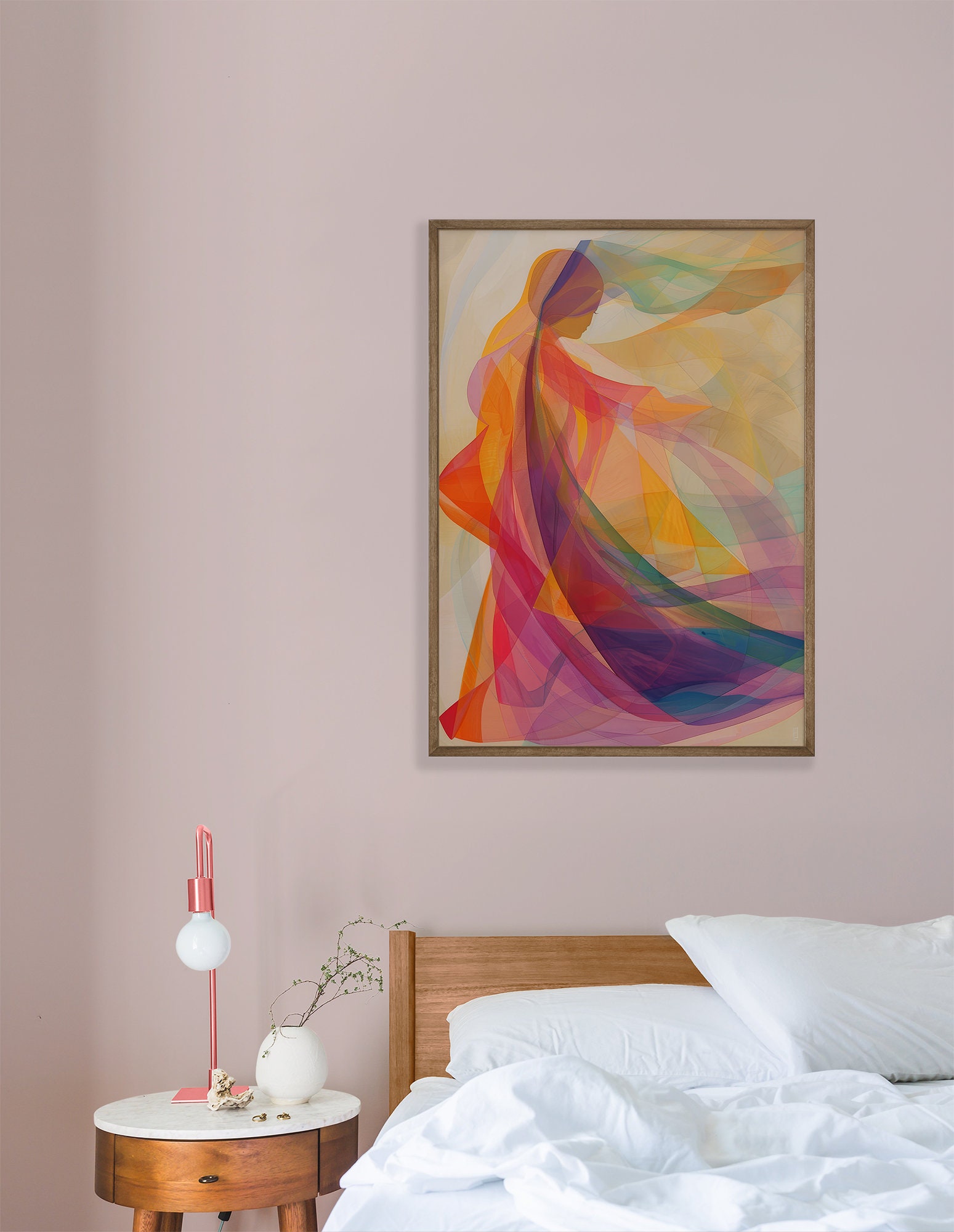 Colorful Abstract Art Print Maximalist Art Trendy Wall Art Print Woman ...