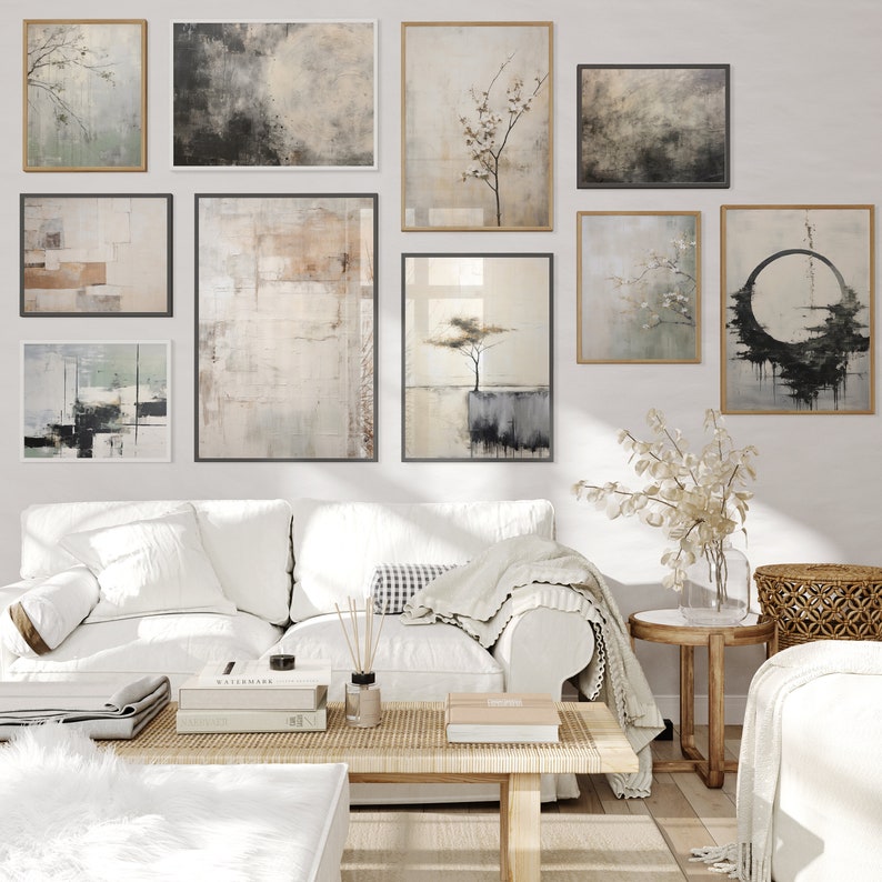 Japandi Wall Art SET of 30 Wabi Sabi Wall Art Prints Abstract Wall Art Set Wabi Sabi Prints ...