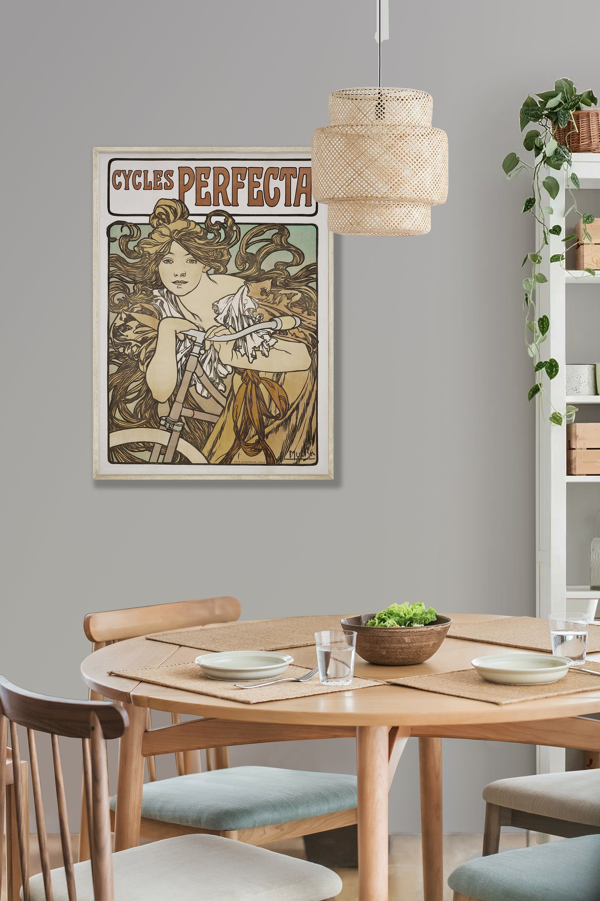 1920s Wall Art Nouveau Poster Vintage Advertising Retro Ad Poster ...