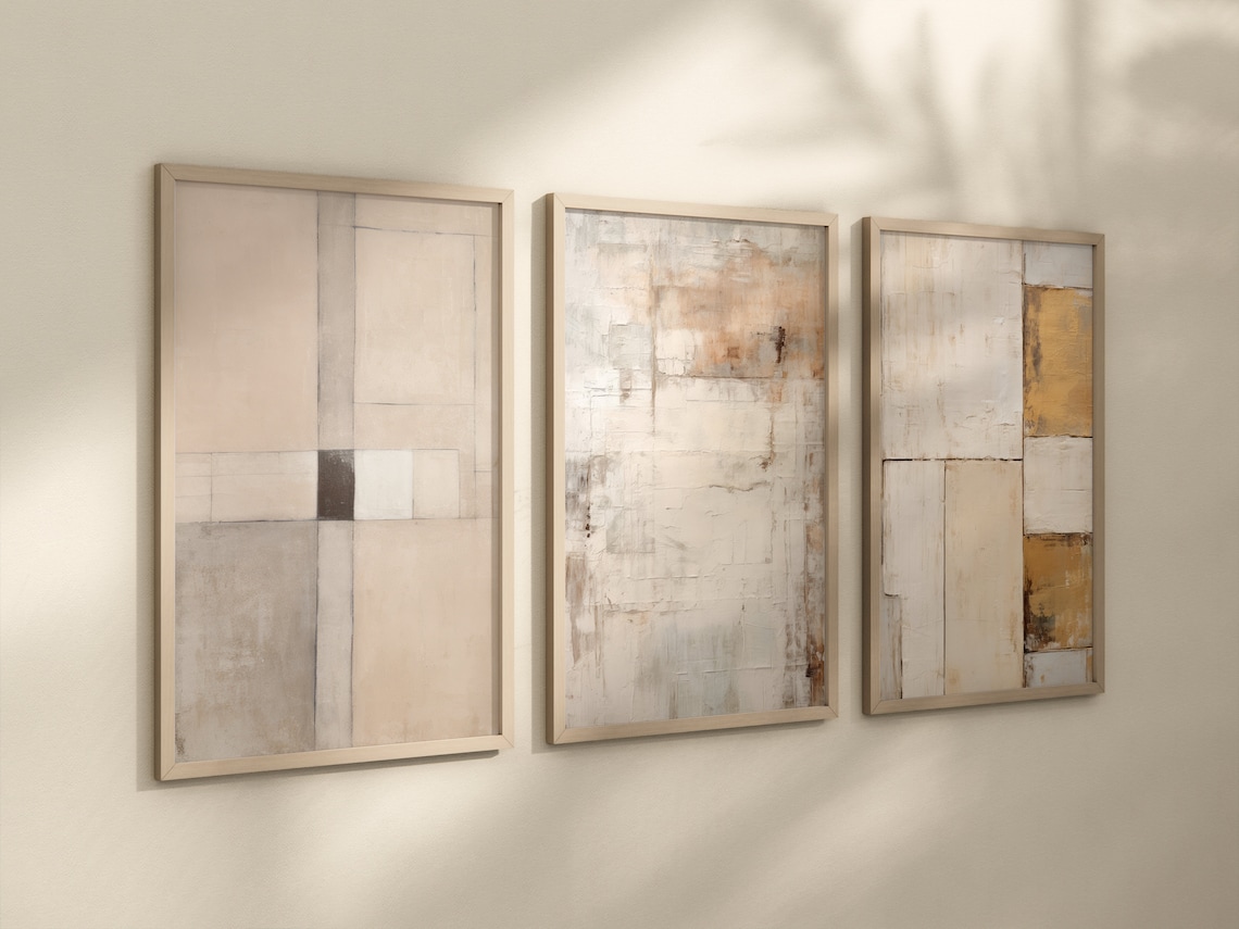 Wabi Sabi Wall Art Gallery SET of 8 Wabi Sabi Abstract Art - Etsy