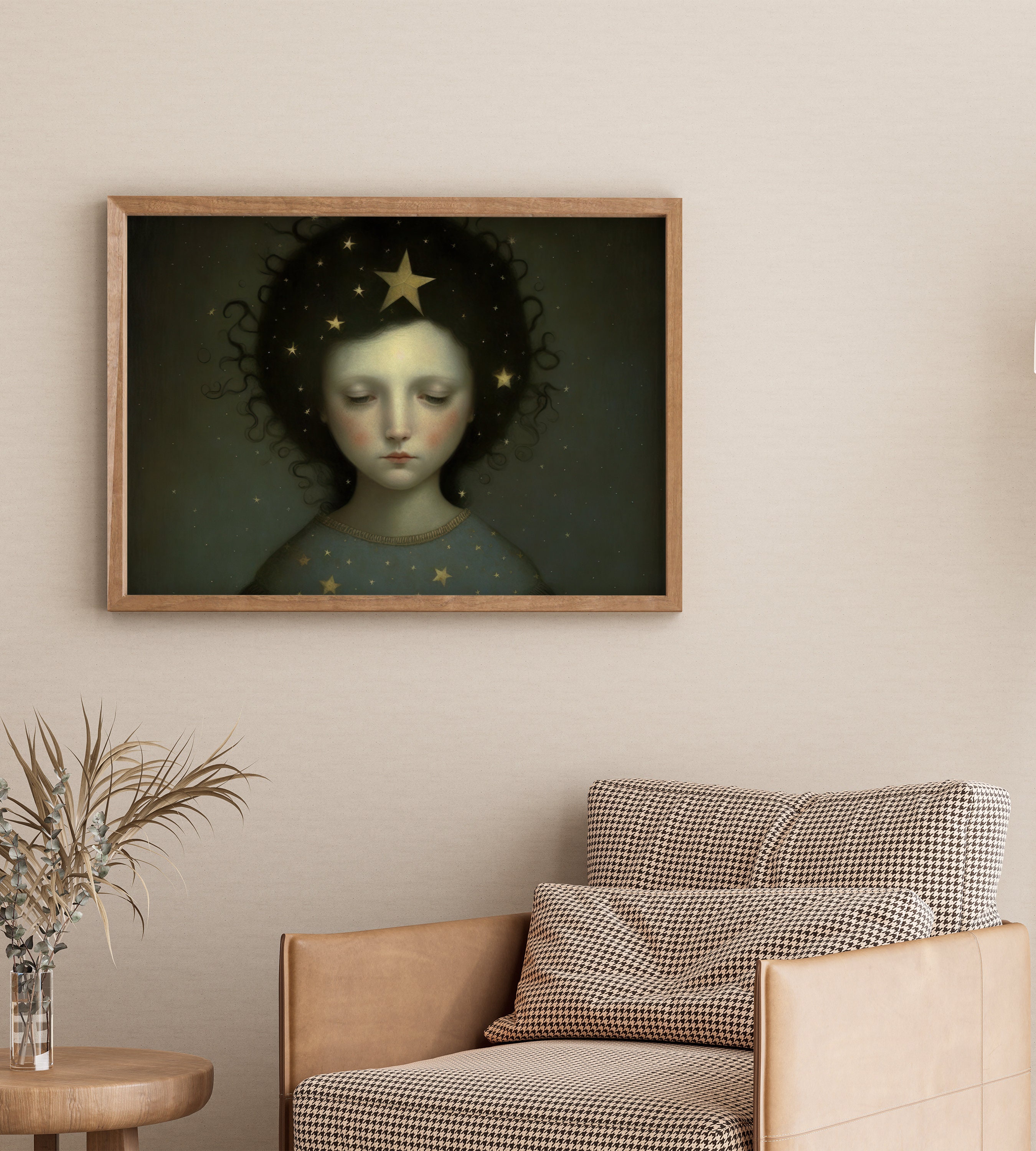 Whimsigoth Wall Art Witch Decor Aesthetic Dark Academia Wall Art Night ...