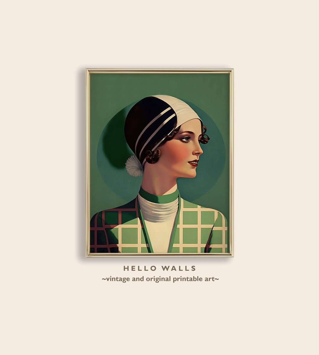 PRINTABLE Art Deco 1920s Wall Art Print Flapper Art Deco Print 1920s ...